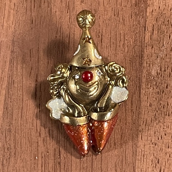 Danecraft | Jewelry | 49 Vintage Danecraft Gold Tone Clown Face With ...